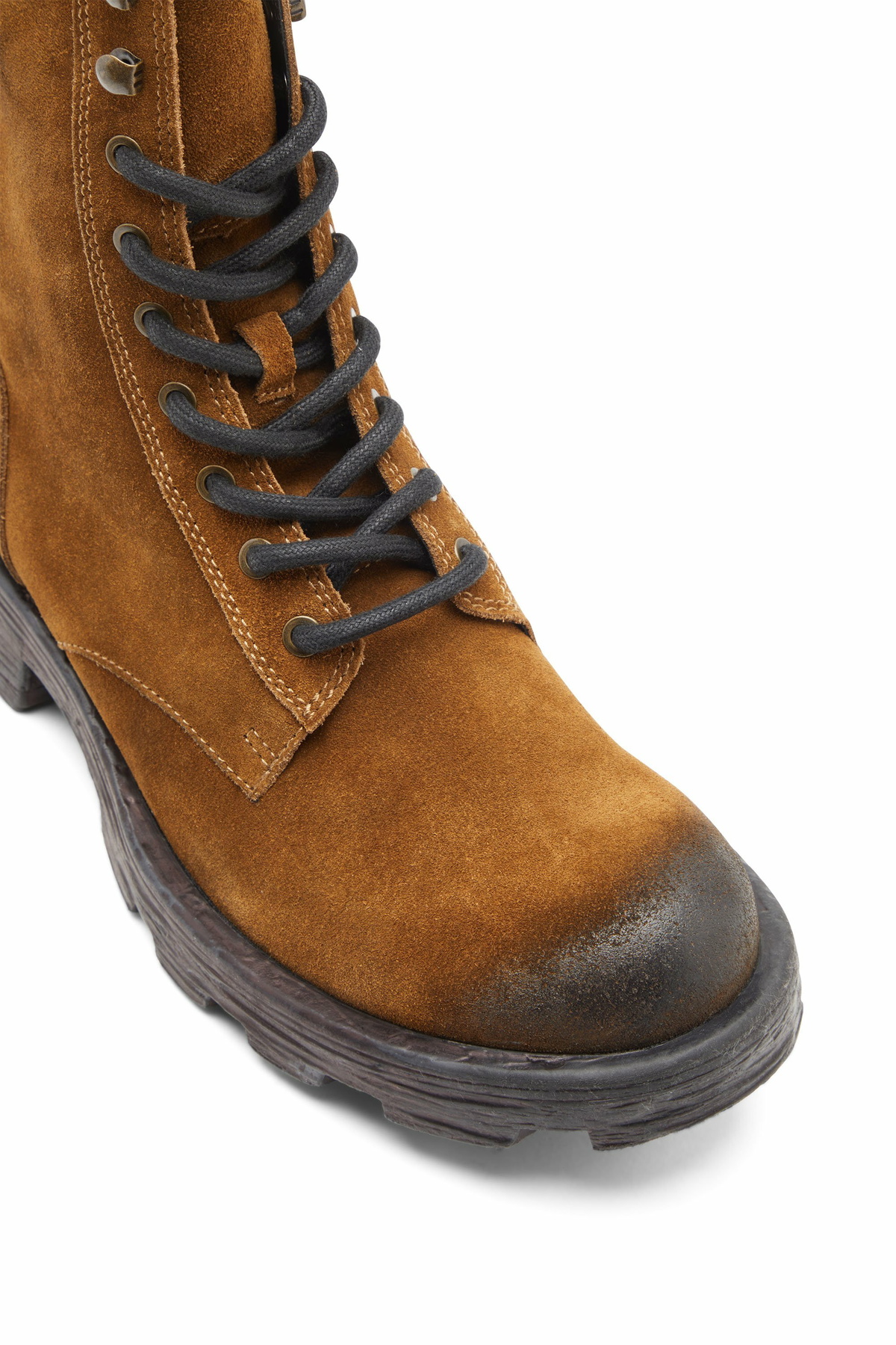 Diesel D-Hammer Bt - Combat boots in oiled suede - Boots Mens in Brown ...