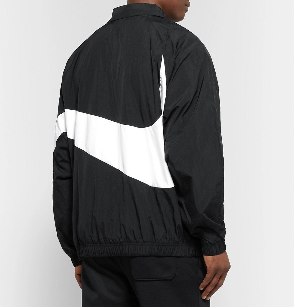 Nike - Sportswear Logo-Print Shell Jacket - Black Nike