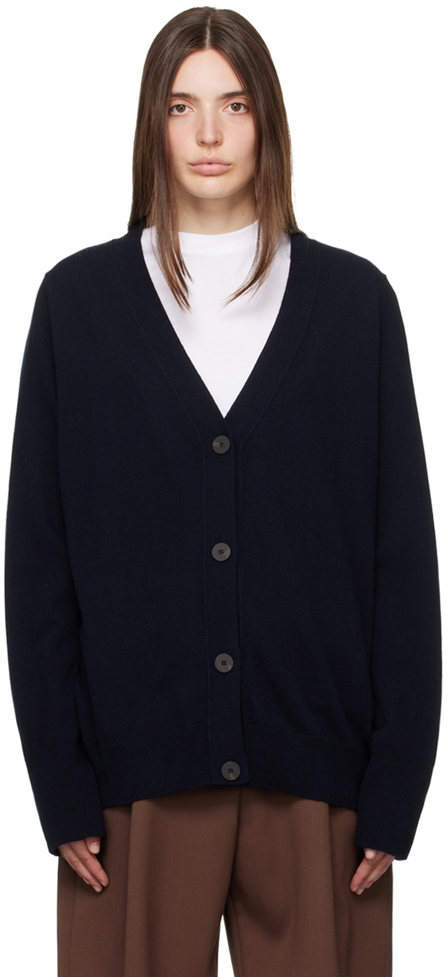 Studio Nicholson Navy Rall Cardigan Studio Nicholson