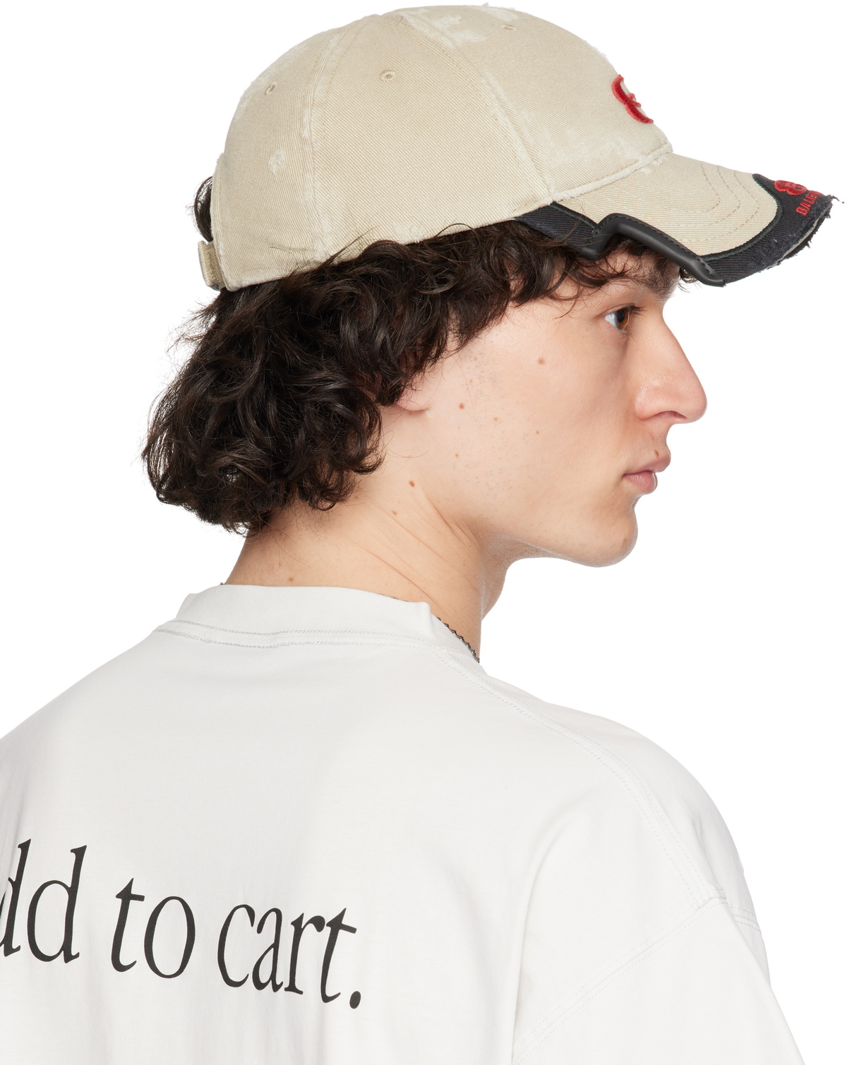 Balenciaga Beige Under Armour Edition Double Unity Cap Balenciaga