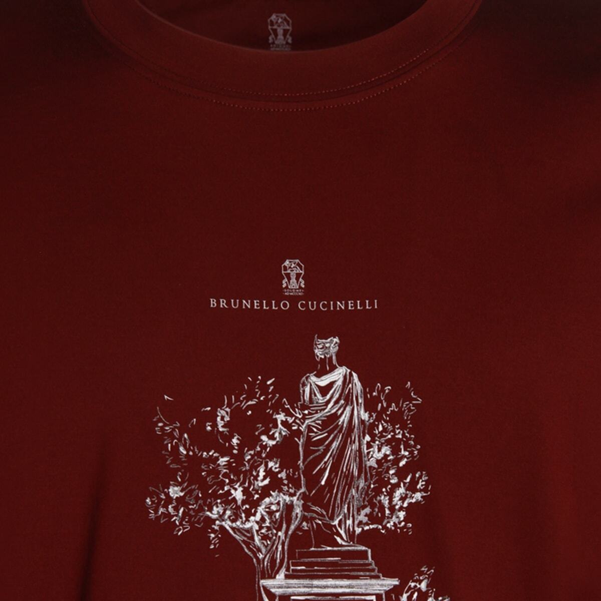 Brunello Cucinelli Red Cotton T-shirt Brunello Cucinelli