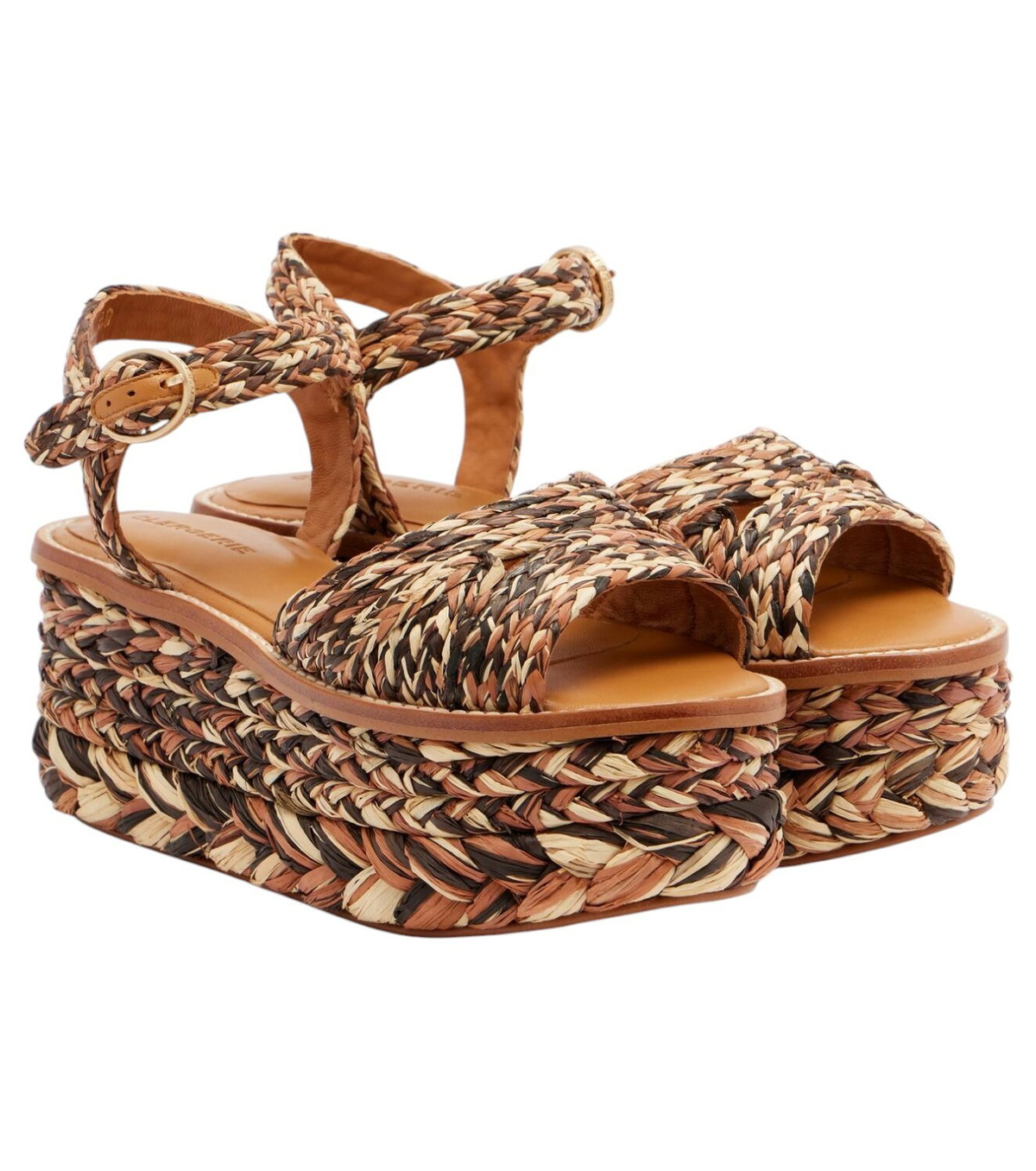 Clergerie Arty raffia platform sandals Clergerie