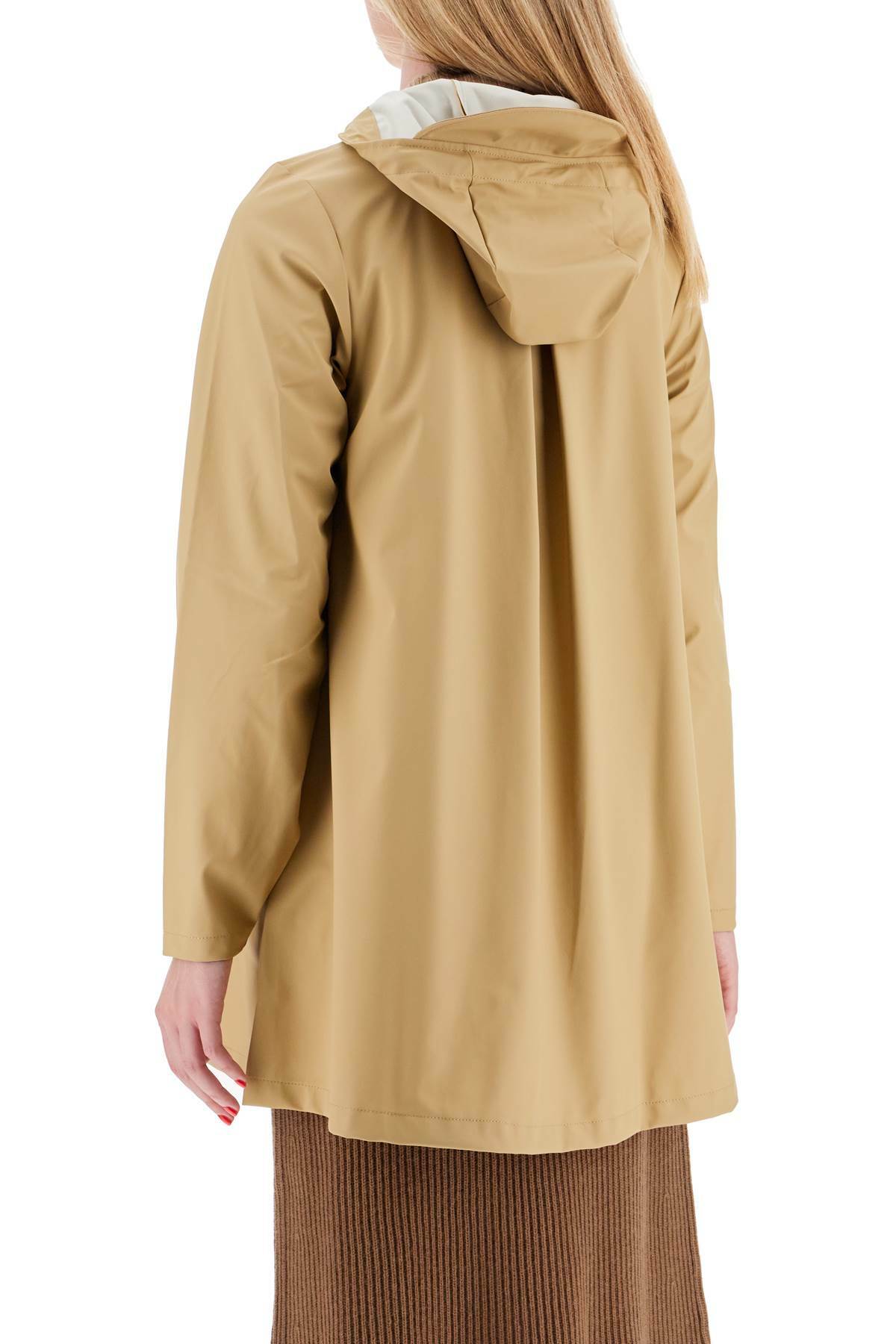 RAINS unisex a-line rain jacket Beige Rains