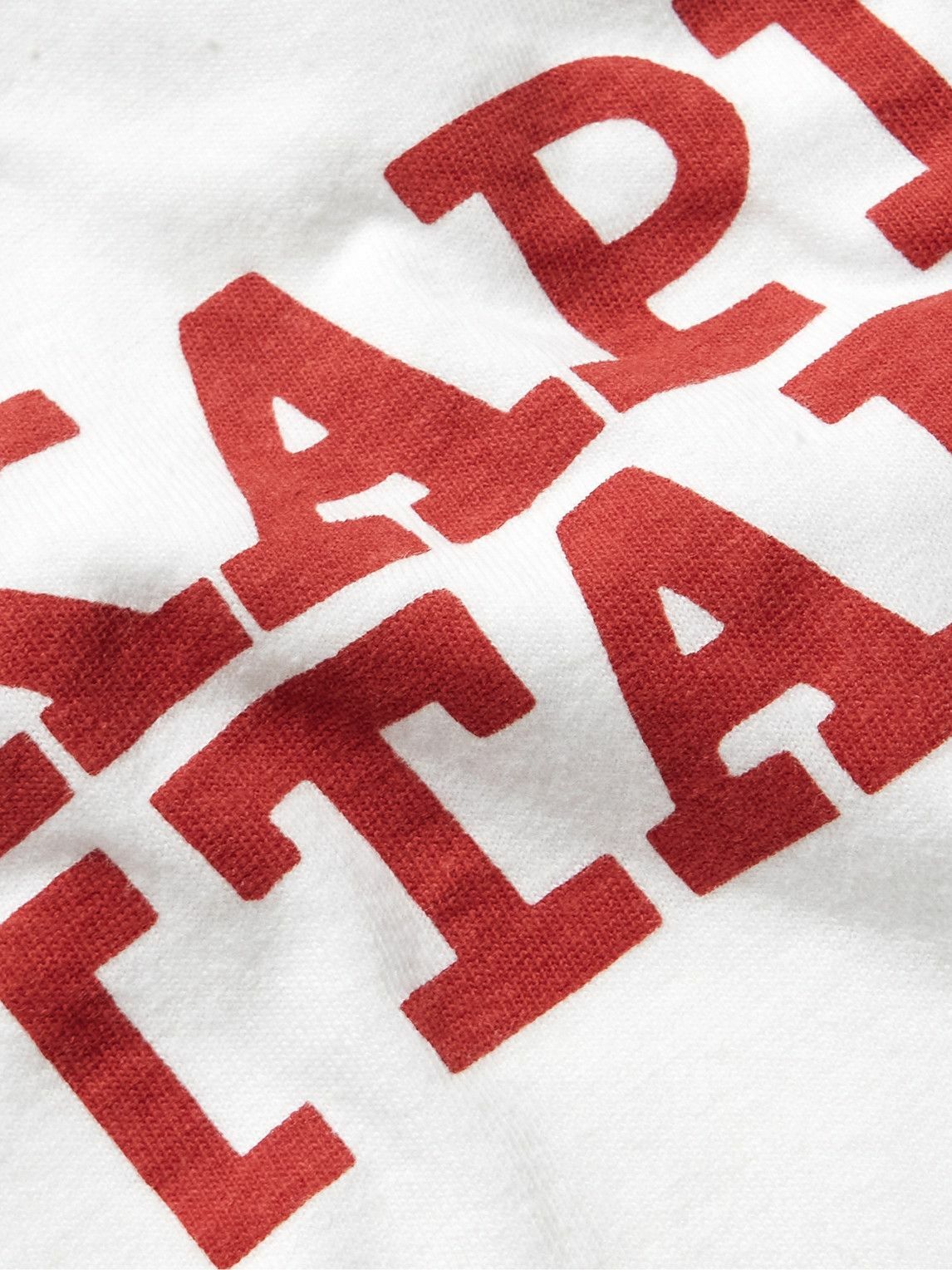 KAPITAL - Rookie Logo-Print Cotton-Jersey T-Shirt - White KAPITAL