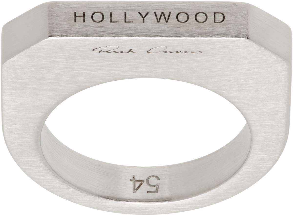 Rick Owens Silver Hollywood Hollywood Ring Rick Owens