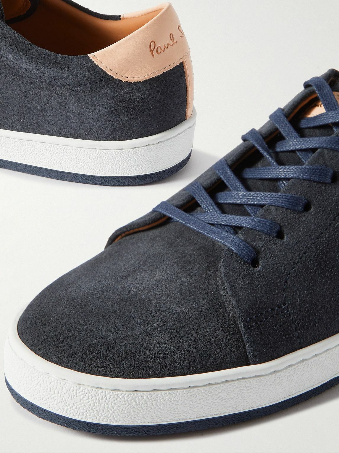 Paul Smith - Tyrone Leather-Trimmed Suede Sneakers - Blue Paul Smith
