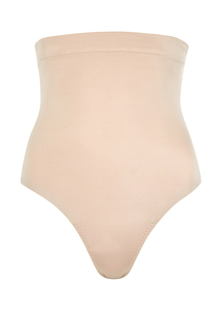 Spanx Suit Your Fancy High-waisted Thong Beige Spanx