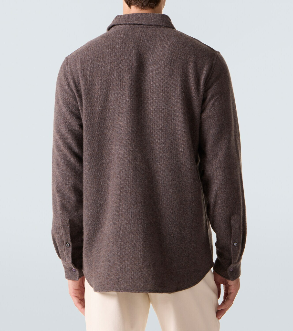 God's True Cashmere Cashmere shirt with amethyst God's True Cashmere