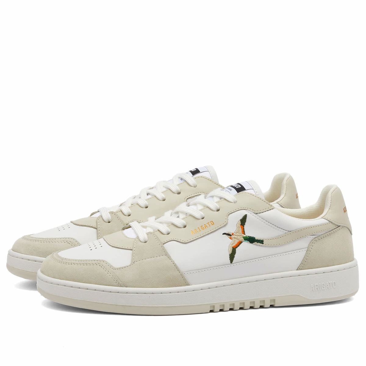 Axel Arigato Men's Dice Lo Bee Bird Sneaker in White/Off Axel Arigato Men's Dice Lo Bee Bird Sneaker in White/Off