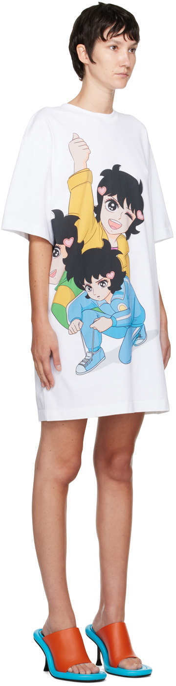 JW Anderson White Graphic Midi Dress JW Anderson