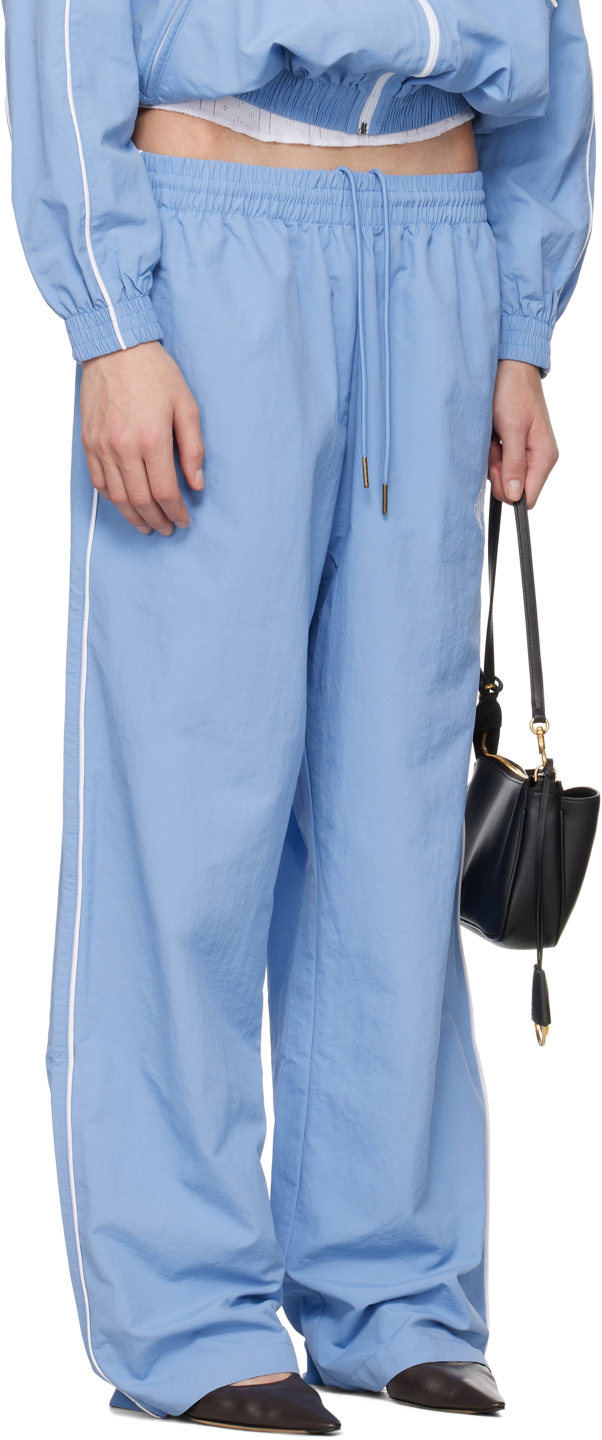 WILLY CHAVARRIA Blue Ruff Rider Track Pants Willy Chavarria