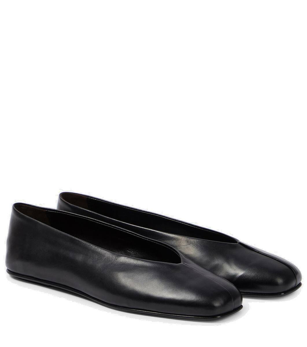 The Row Eva leather ballet flats The Row