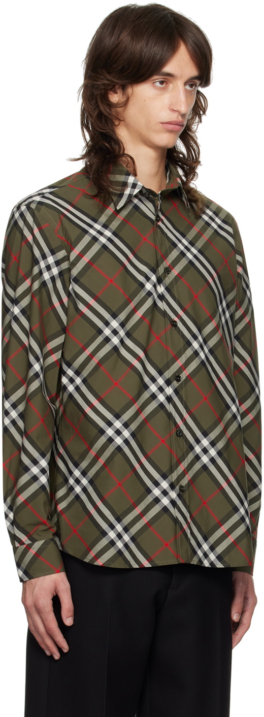 Burberry Green Check Shirt Burberry