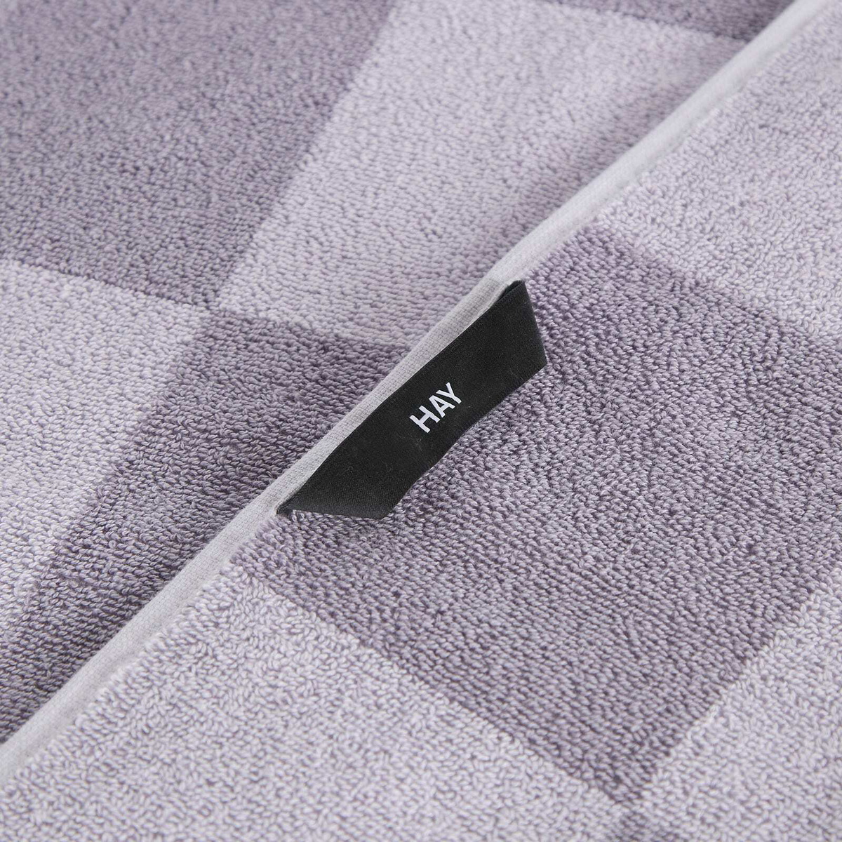 HAY Check Hand Towel in Lavender HAY