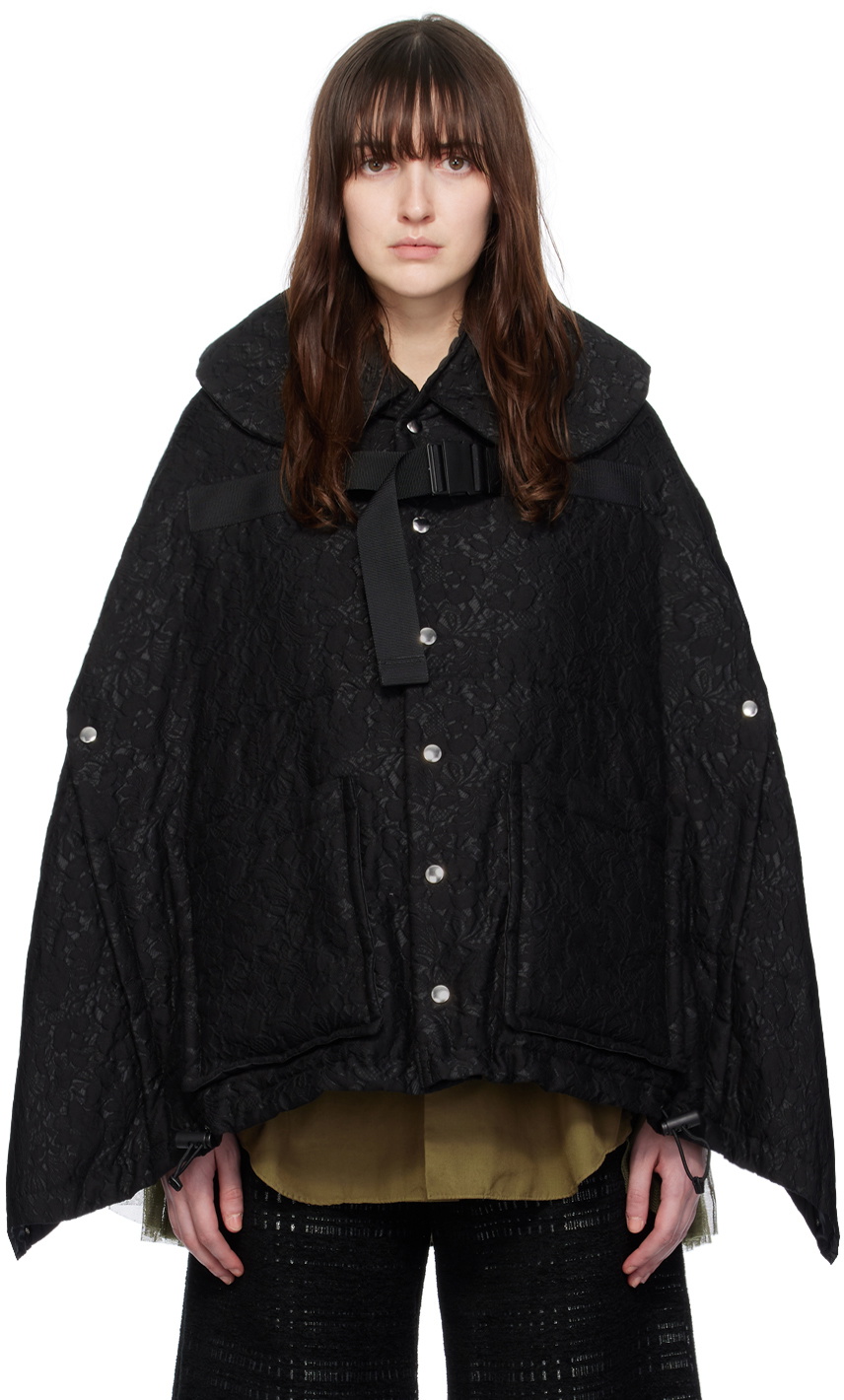 Tao Comme Des Garçons Black Cape Jacket