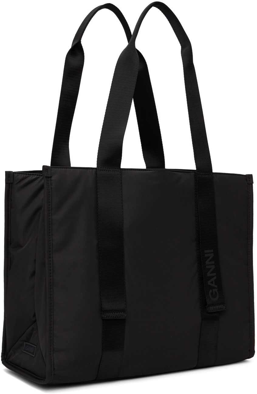 GANNI Black Medium Tech Tote GANNI