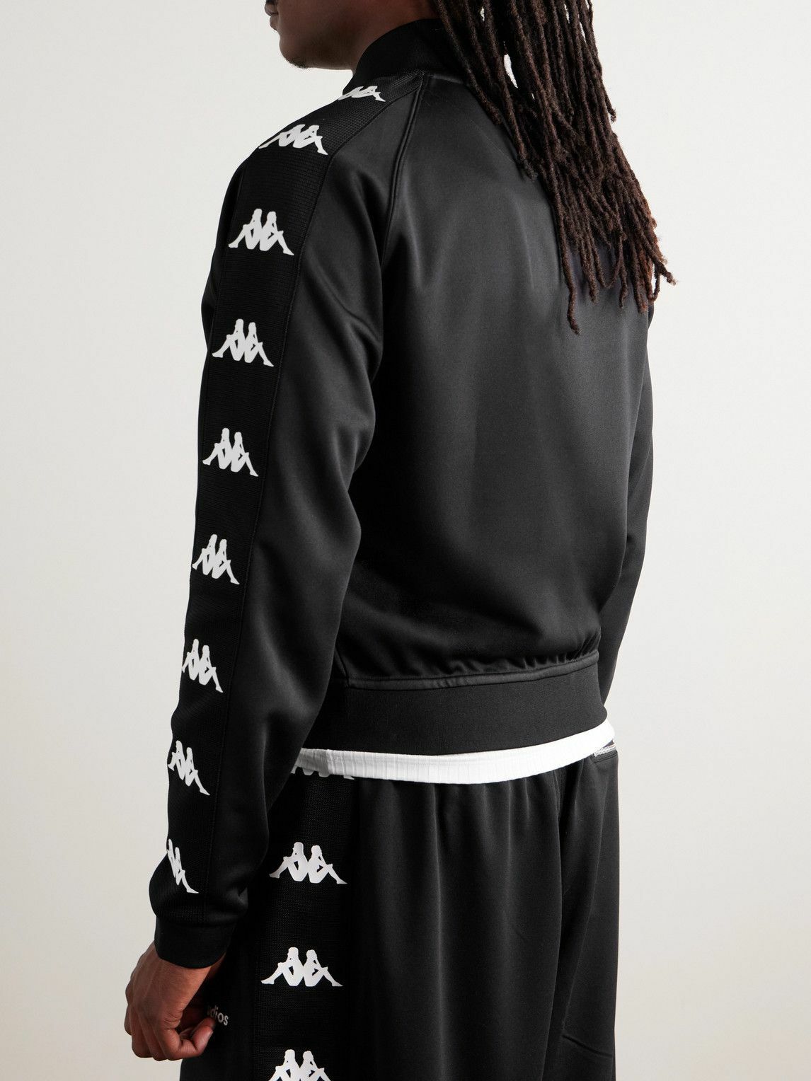 Acne Studios - Kappa Webbing-Trimmed Logo-Embroidered Tech-Jersey Track ...