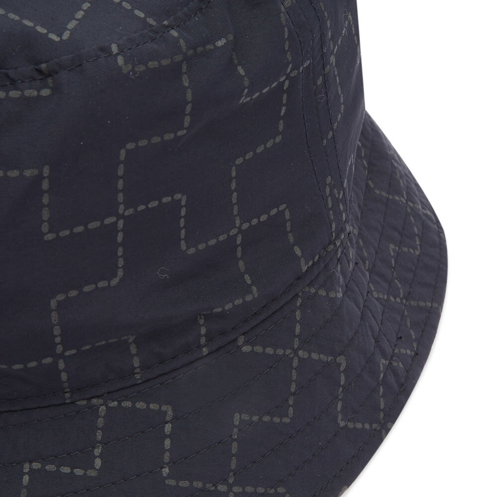 Blue Blue Japan Men's Nylon Reflector Print Bucket Hat in Indigo Blue ...