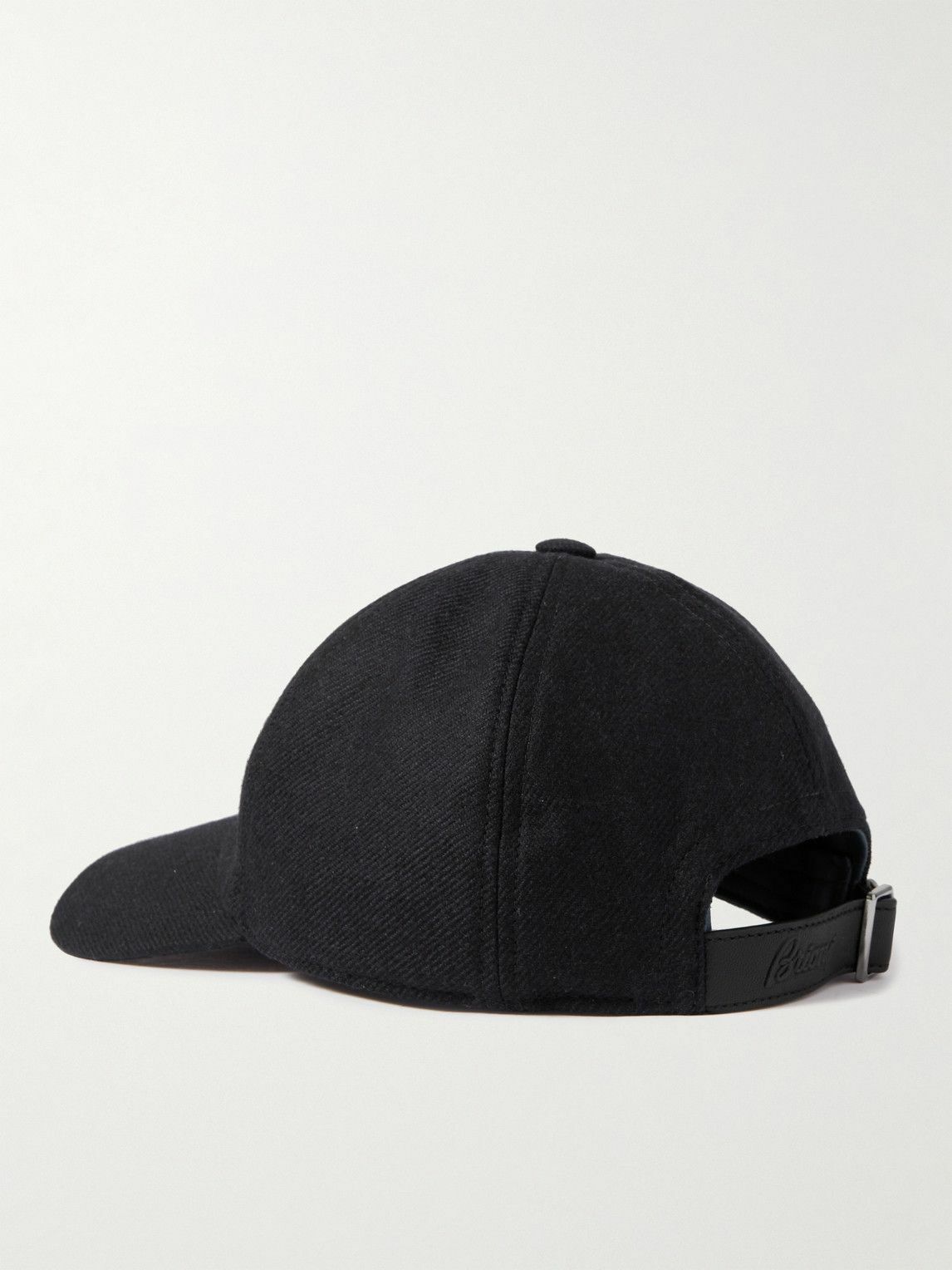 Brioni - Leather-Trimmed Wool and Cashmere-Blend Baseball Cap Brioni