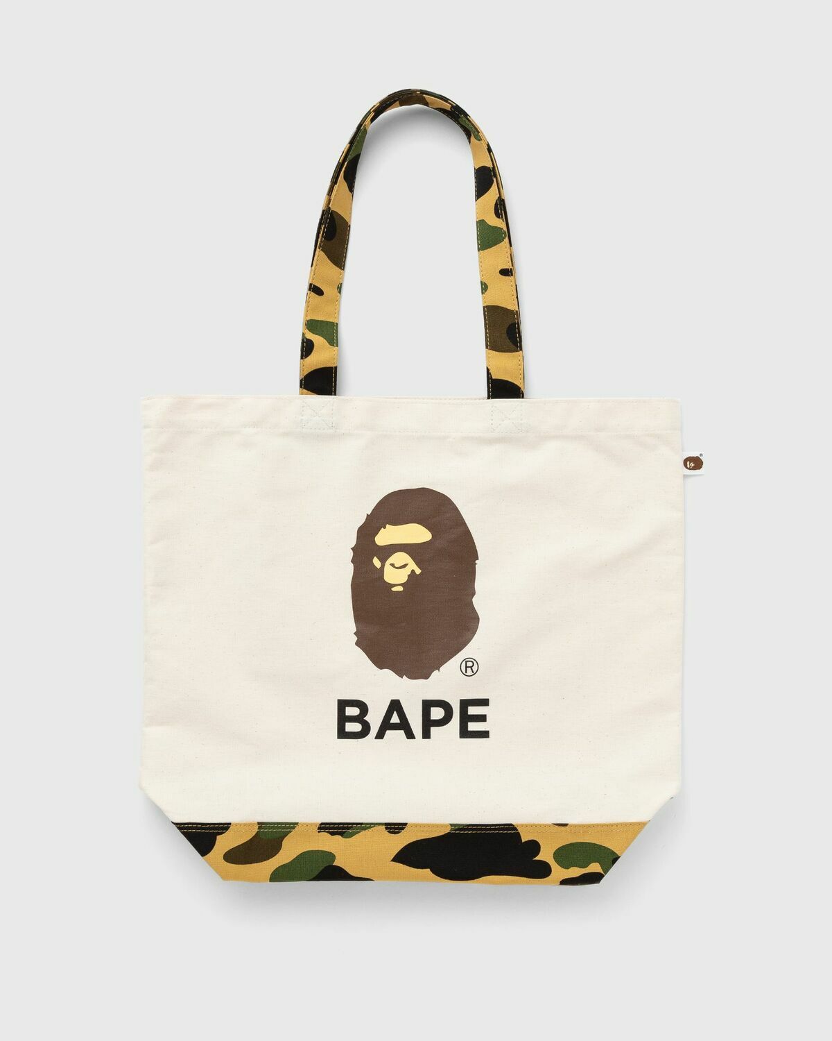 A Bathing Ape 1 St Camo Ape Head Tote Bag Grey Tote & Shopping Bags A ...