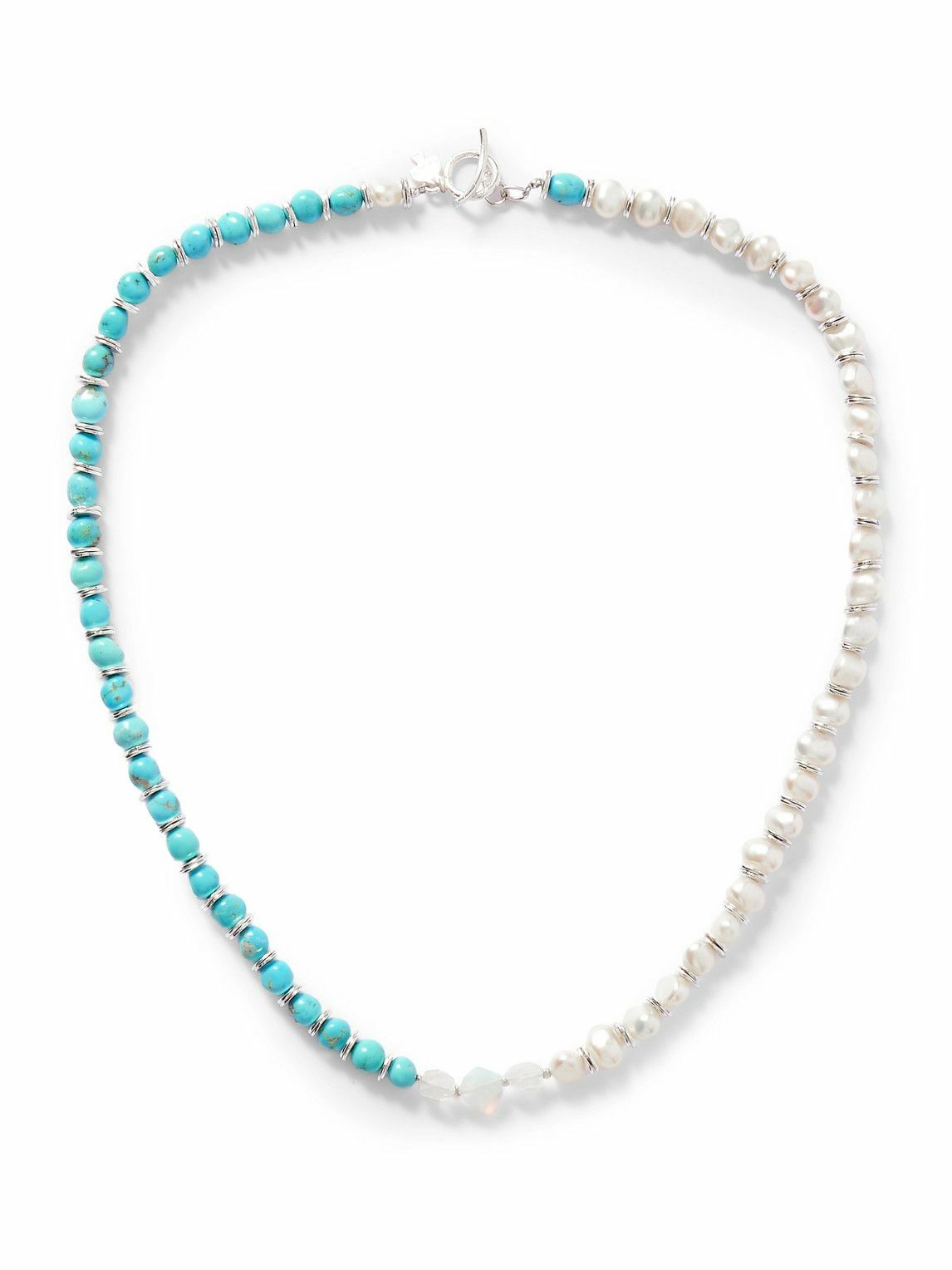 Peyote Bird - Silver Multi-Stone Beaded Necklace Peyote Bird