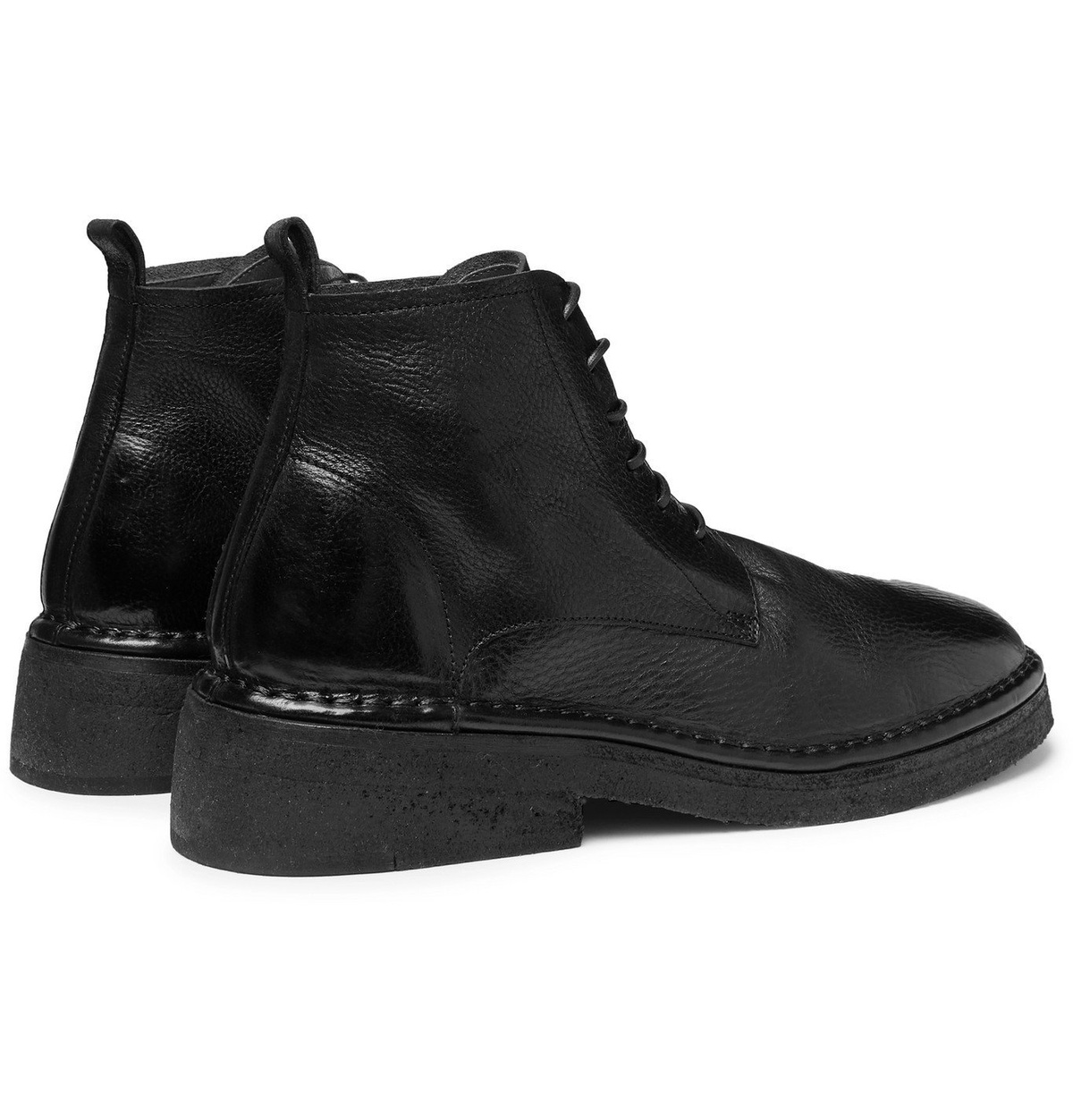Marsell - Full-Grain Leather Boots - Black Marsèll