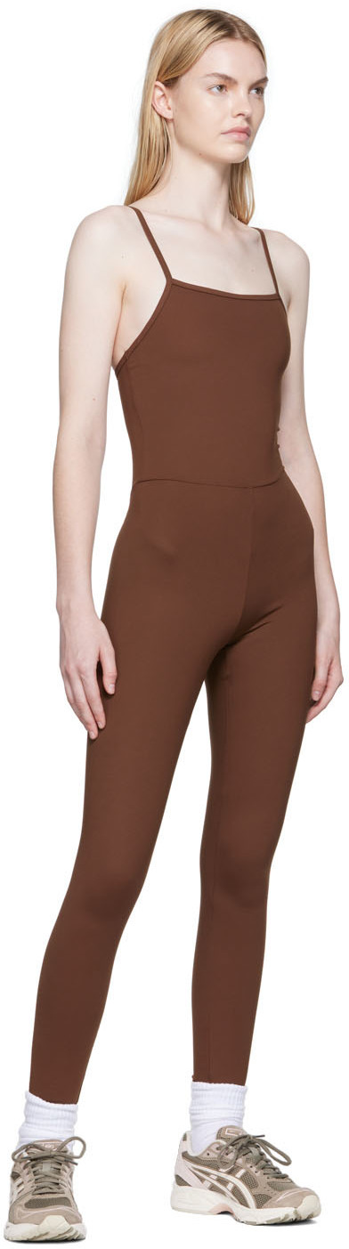 Girlfriend Collective Brown Cami Unitard Girlfriend Collective