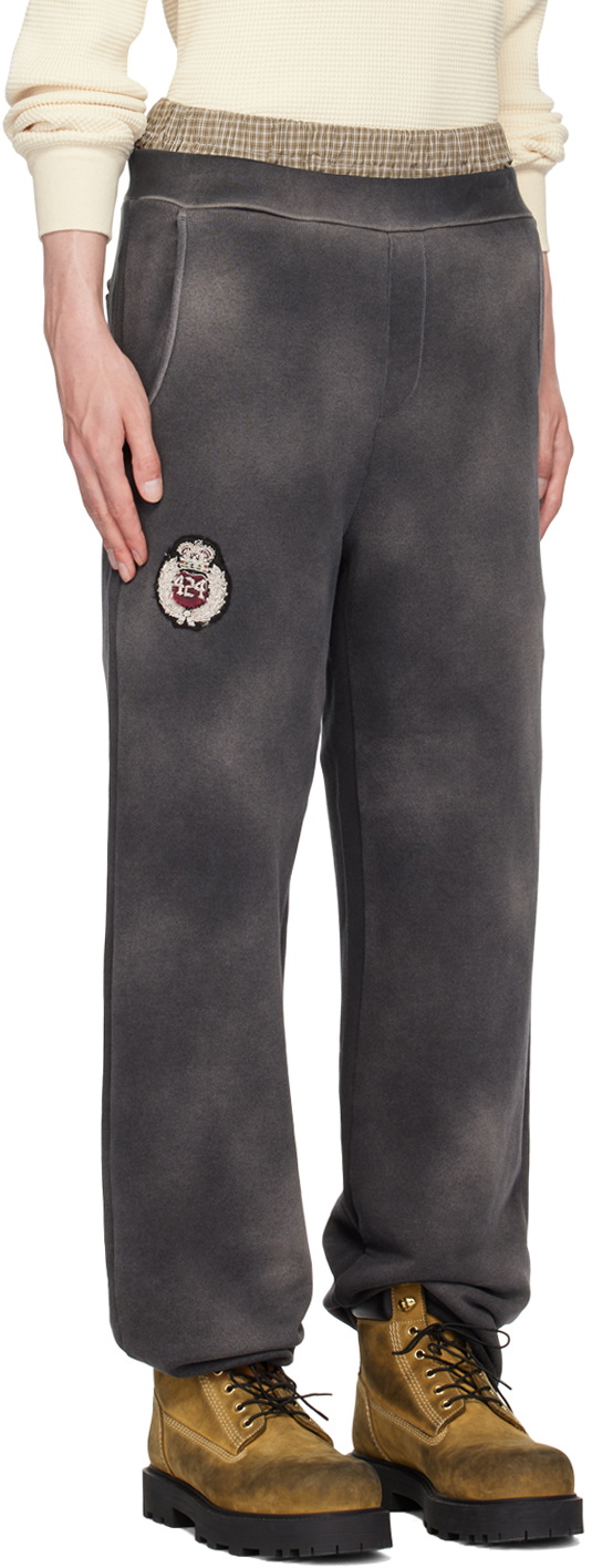 424 Gray Patch Sweatpants 424