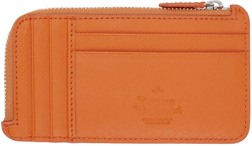 Vivienne Westwood Orange Zip Card Holder Vivienne Westwood