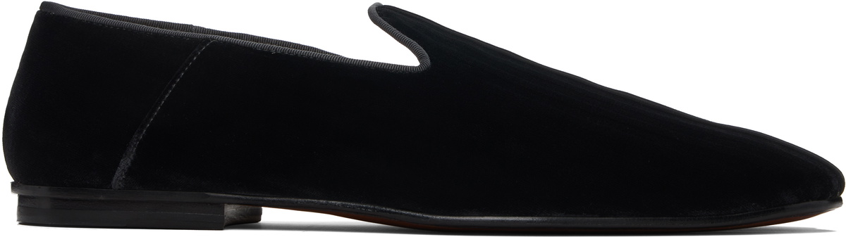 TOM FORD Black Stripped Steven Slipper Loafers TOM FORD