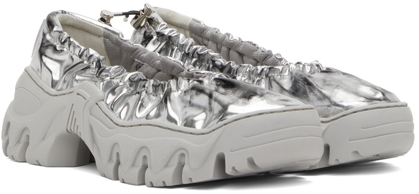 Rombaut Silver Boccaccio II Aura Ballerina Flats Rombaut