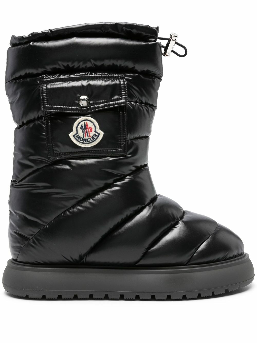 Moncler Black Gaia Quilted Snow Boots Moncler
