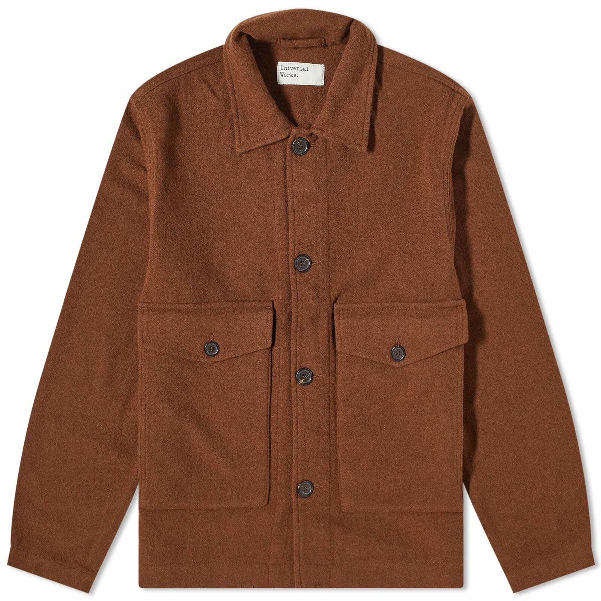 Universal Works Men's Soft Wool Watchman Jacket in Cumin Universal Works