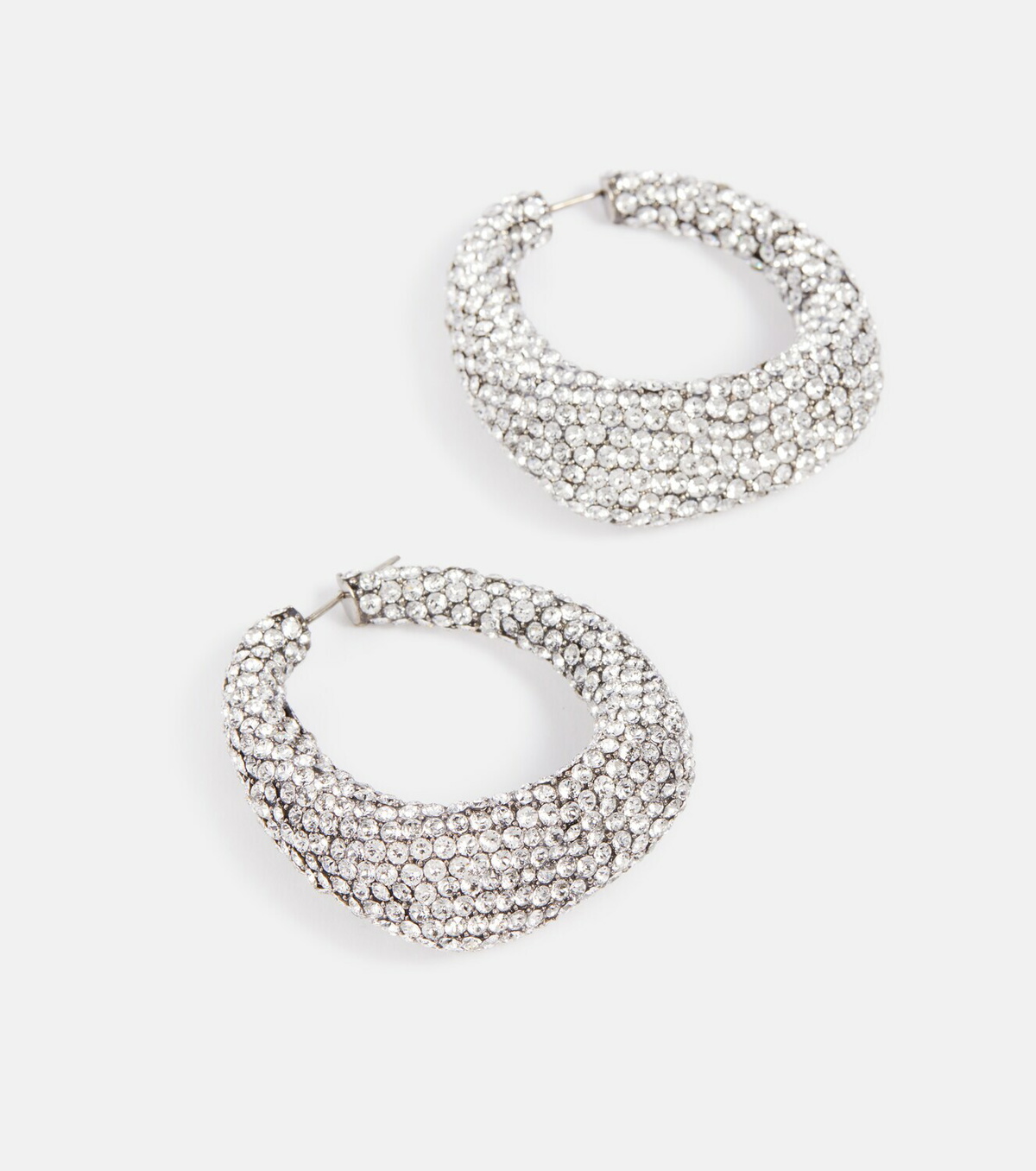 Alexander McQueen Crystal-embellished hoop earrings Alexander McQueen Alexander McQueen Crystal-embellished hoop earrings Alexander McQueen