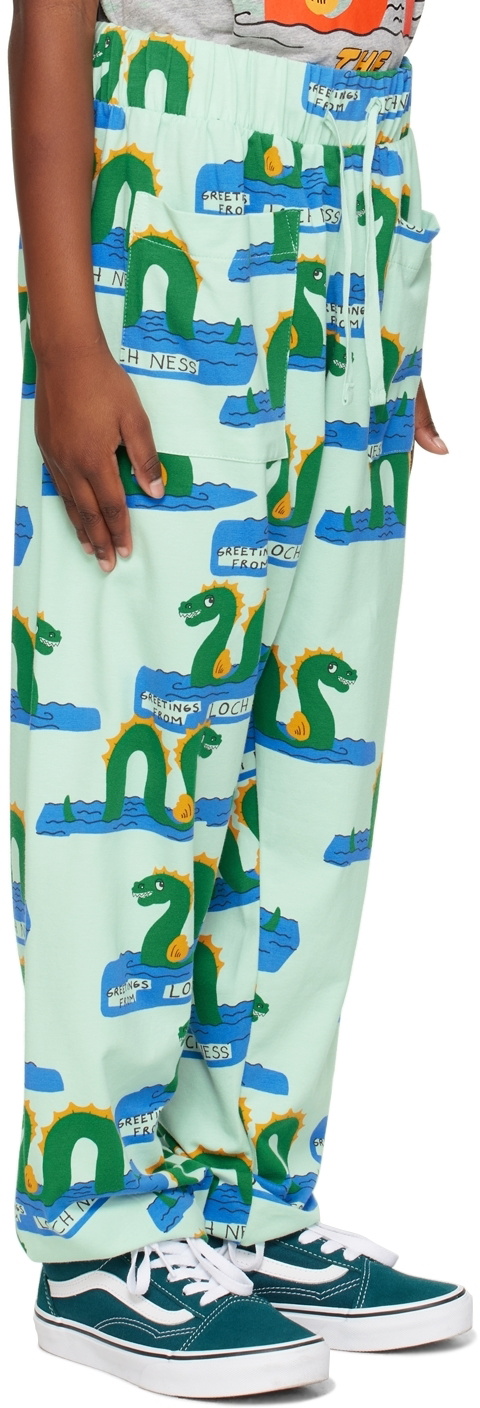 Mini Rodini Kids Blue Loch Ness Lounge Pants Mini Rodini