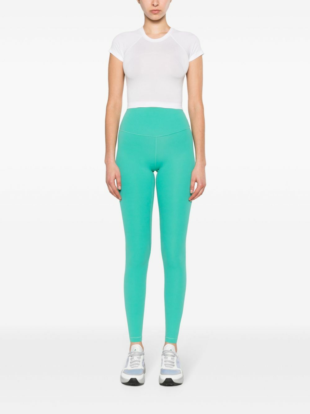 Lululemon White Swiftly Tech Crop Top Lululemon