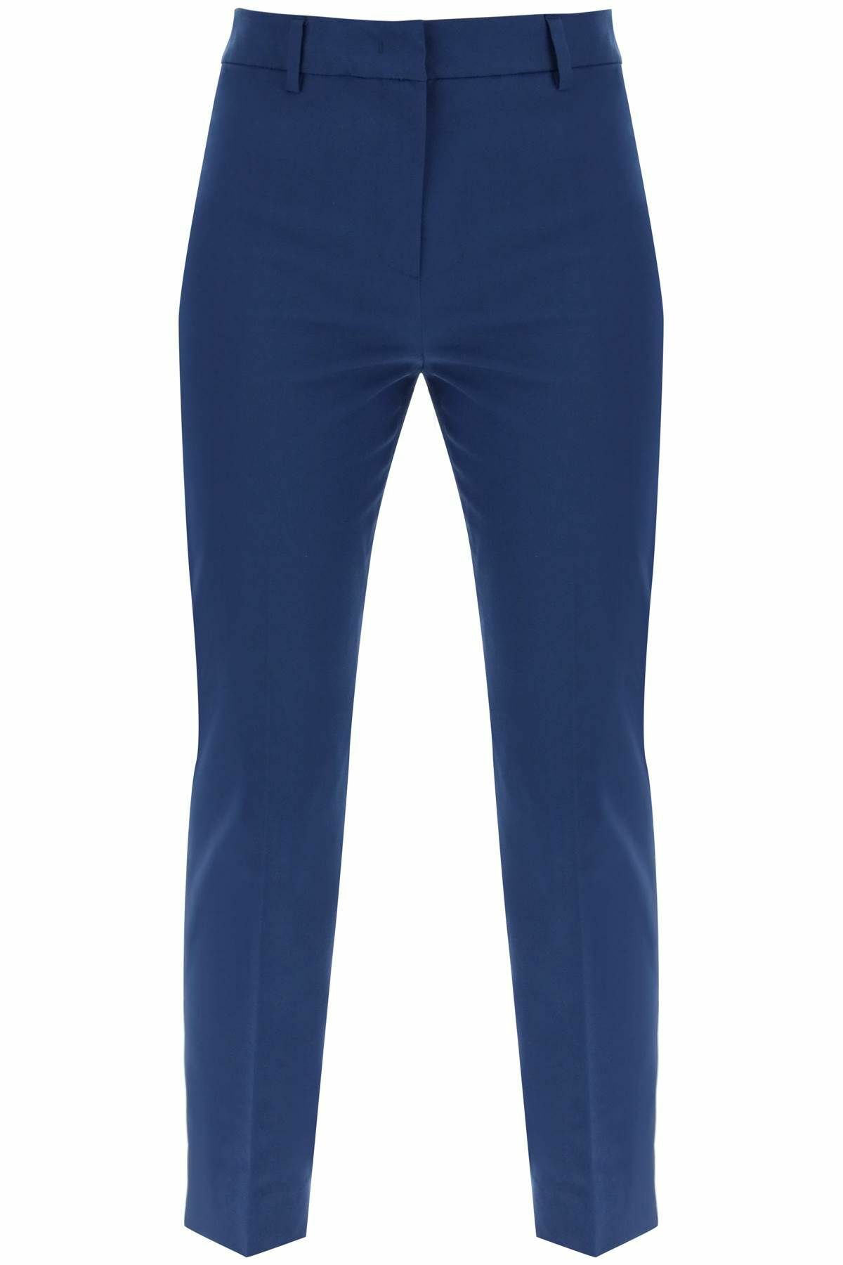 WEEKEND MAX MARA cecco cotton stretch cigarette pants in 10 Blue ...