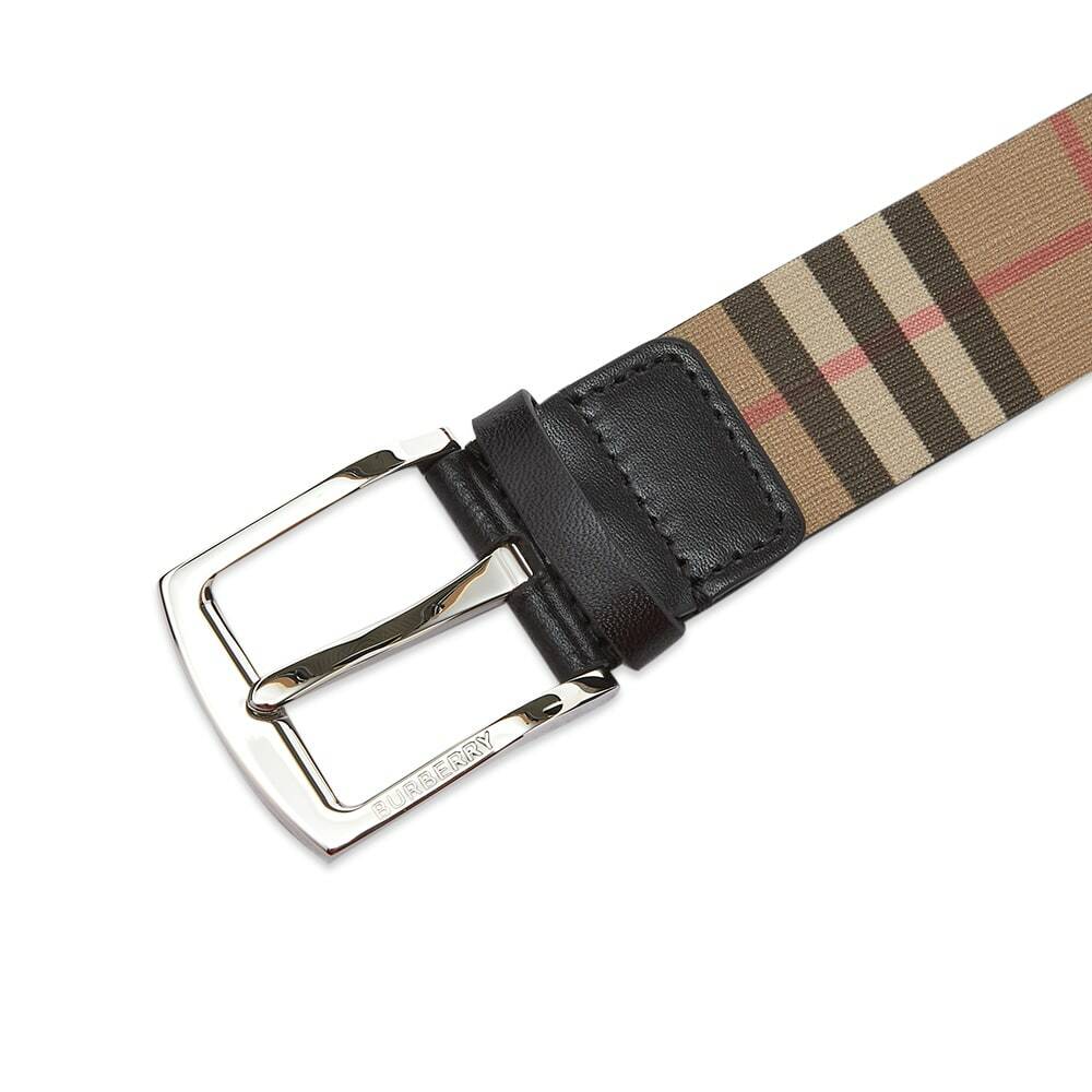 Burberry Men's Check Belt in Archive Beige Burberry