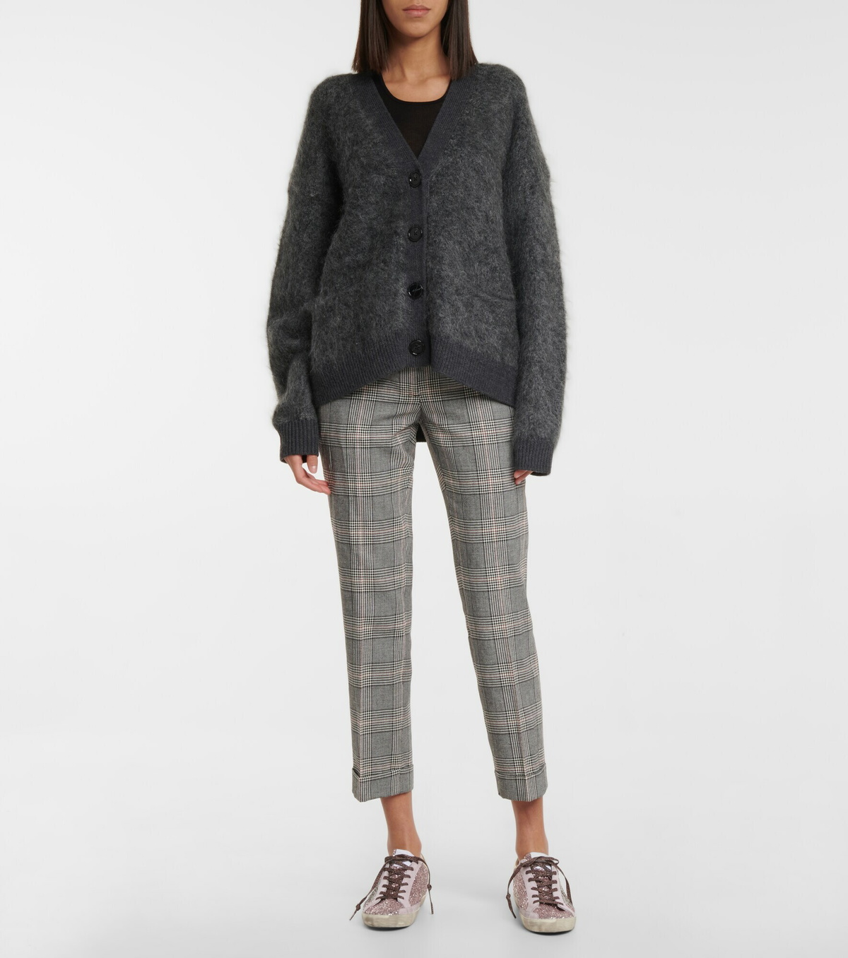Golden Goose - Checked wool-blend slim pants Golden Goose Deluxe Brand