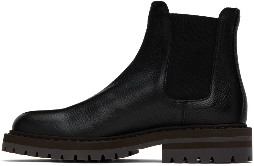 Common Projects Black Pull-Loop Chelsea Boots Common Projects