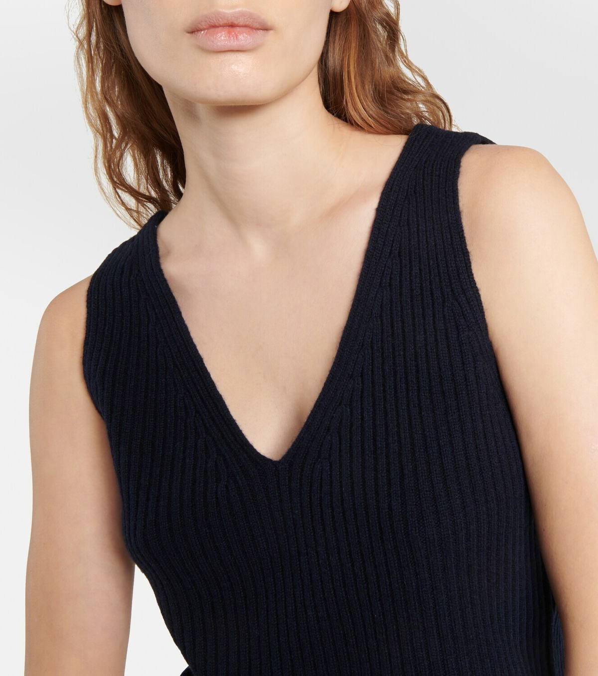 Eres - V-neck wool and cashmere top ERES