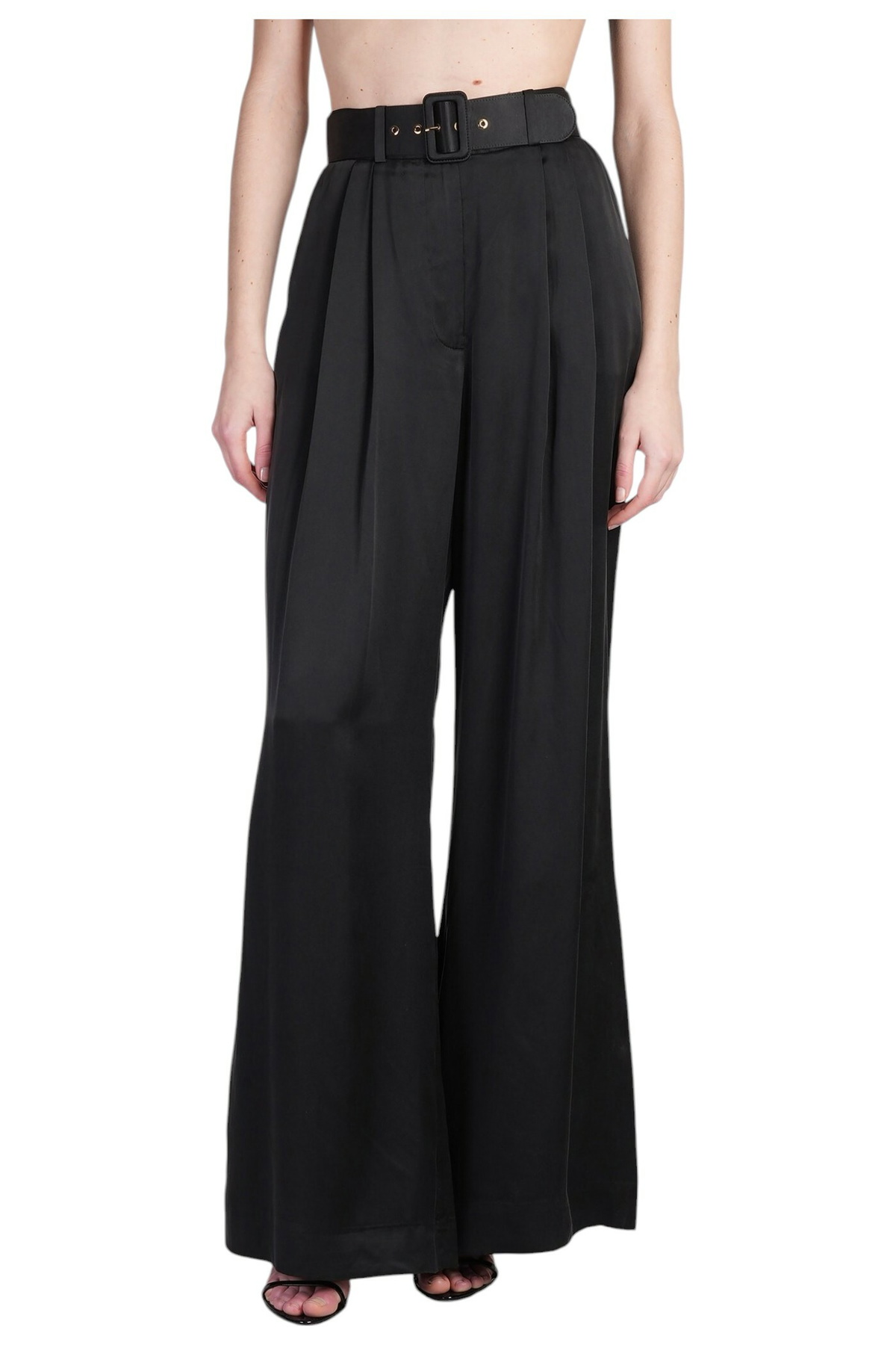 Zimmermann Pants In Black Silk Zimmermann