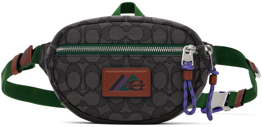 Coach 1941 Gray & Green Utility Signature Pouch Coach 1941