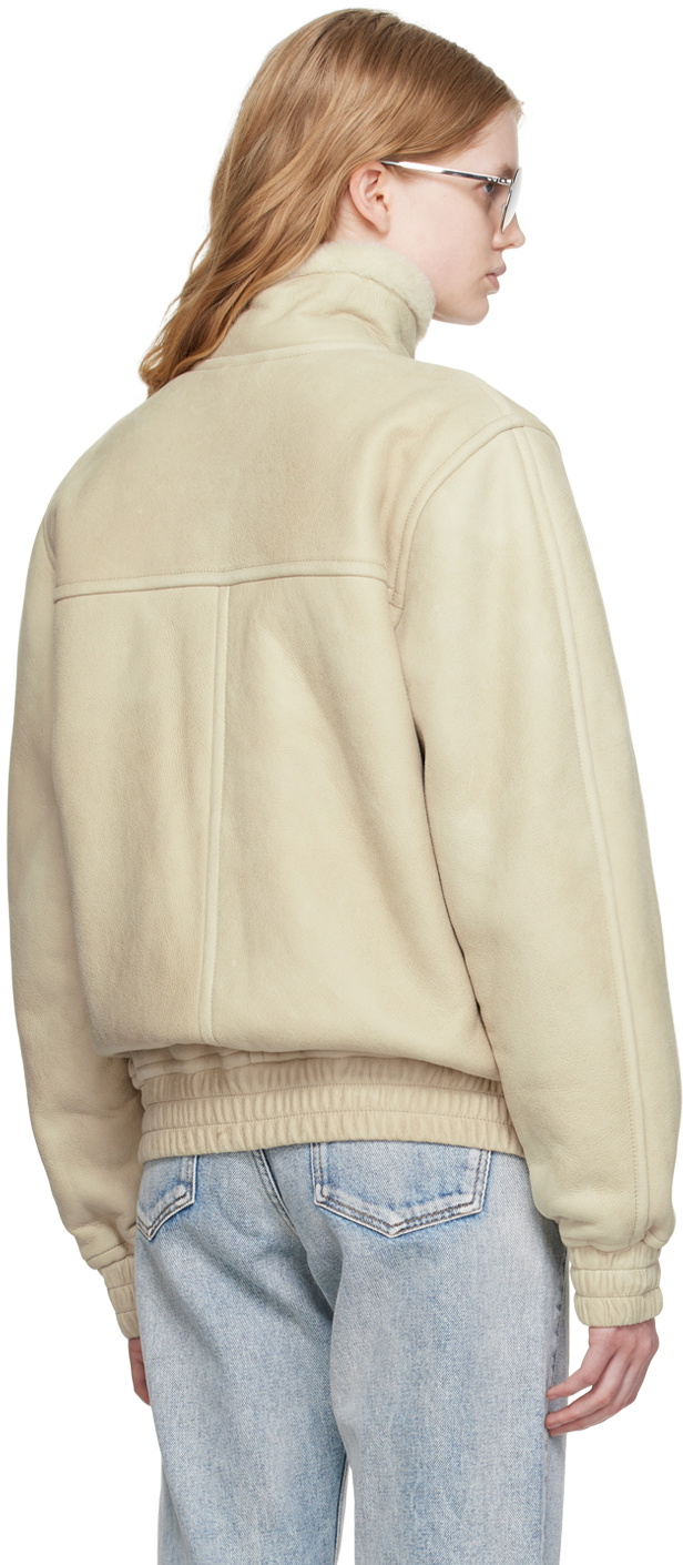 Isabel Marant Off-White Brett Shearling Jacket Isabel Marant