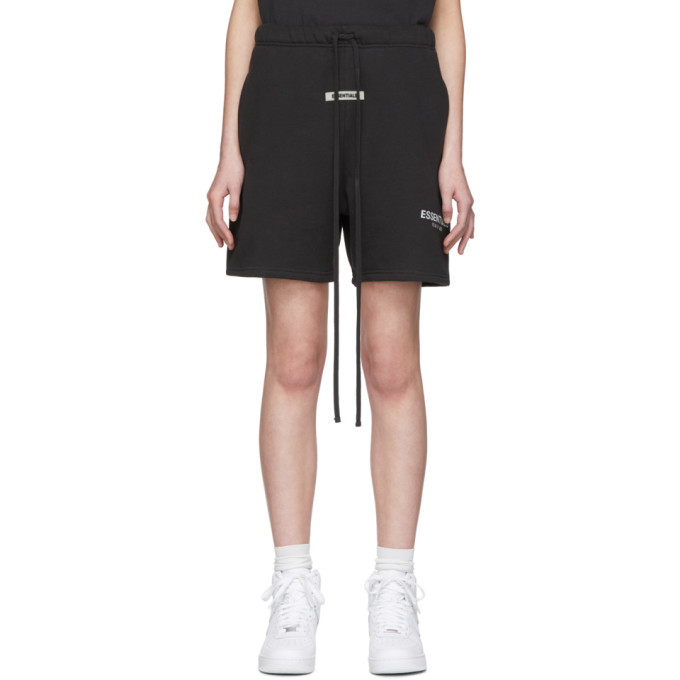 Essentials Black Reflective Shorts Essentials