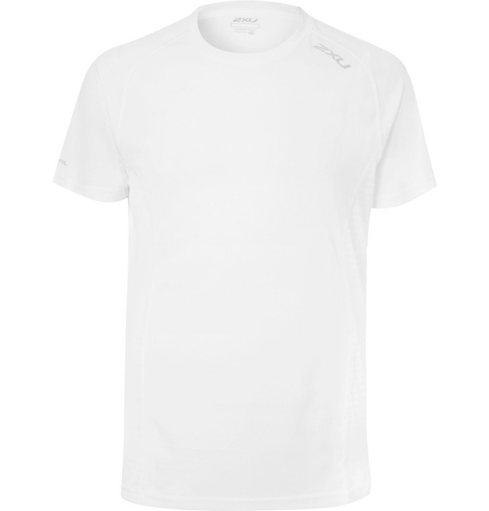 2XU - X-VENT Mesh-Panelled Jersey T-Shirt - White 2XU