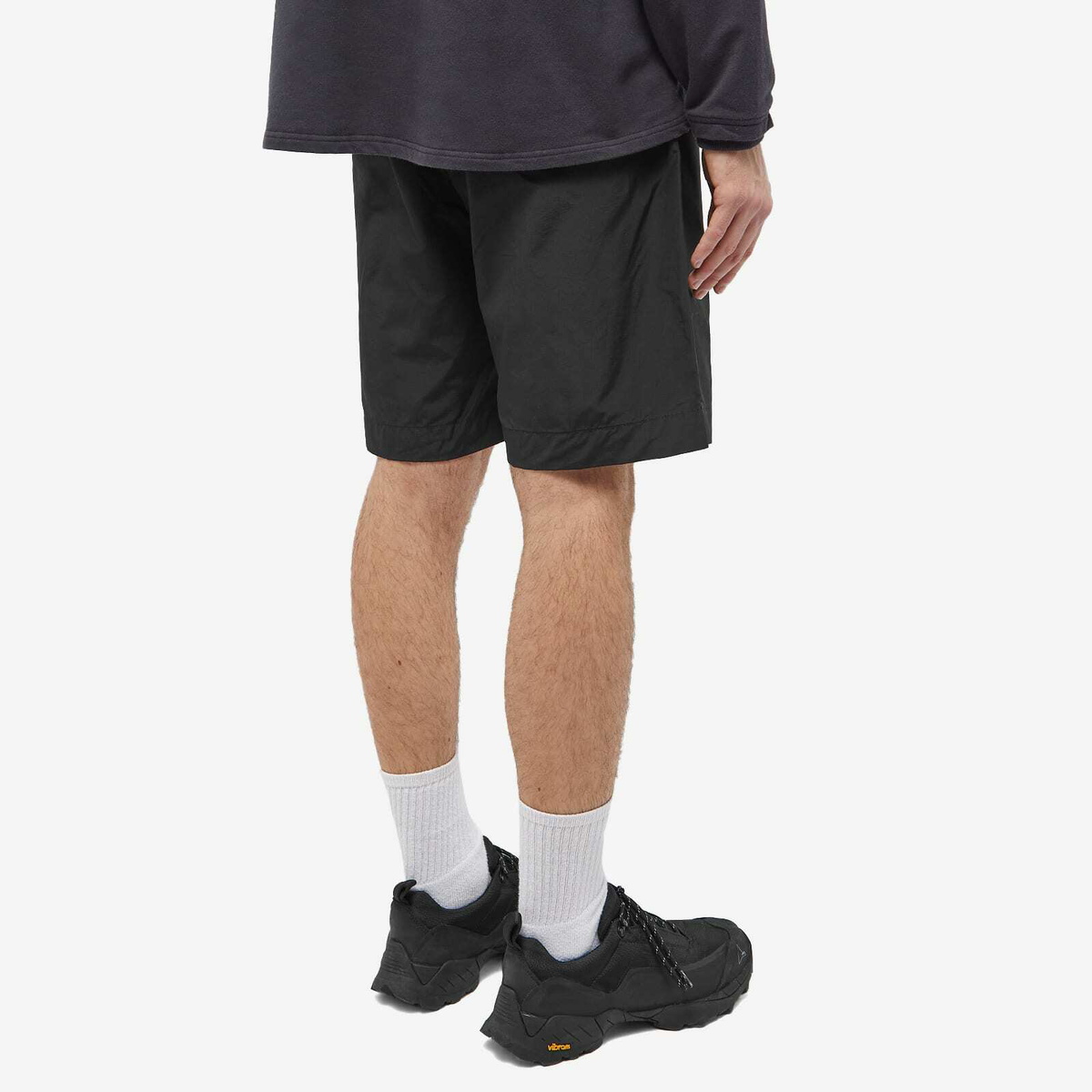 Snow Peak Men's Light Mountain Cloth Short in Black Snow Peak