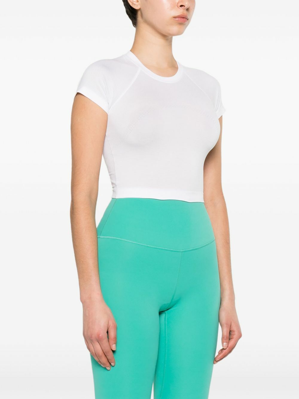 Lululemon White Swiftly Tech Crop Top Lululemon