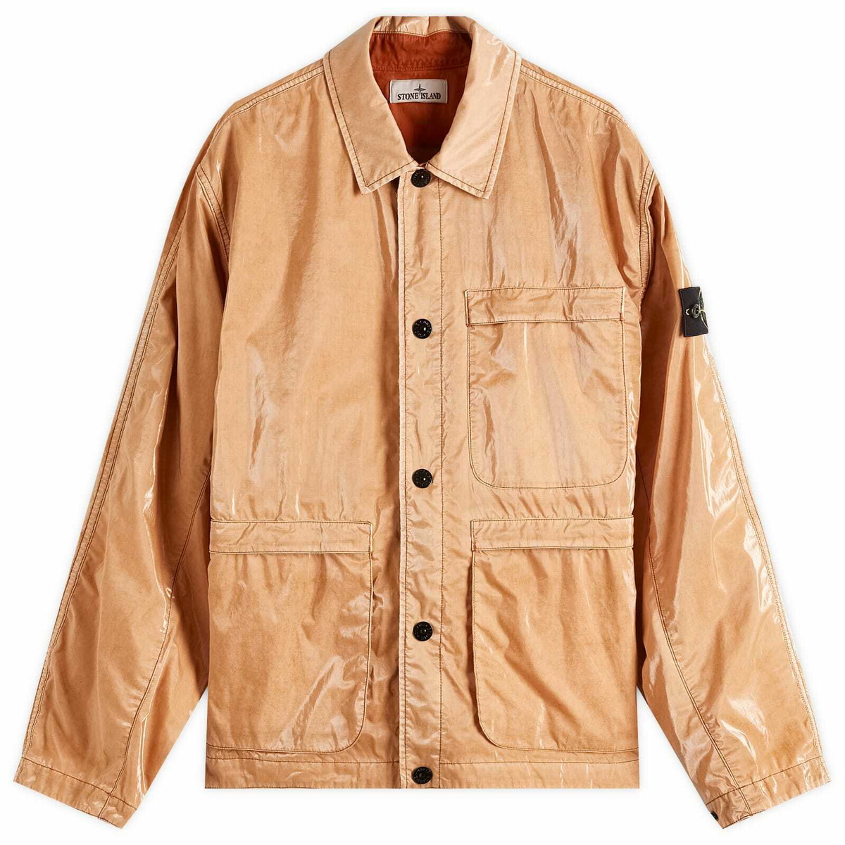 Stone Island Men's Mussola Prismatica Pietra Jacket in Sienna Stone Island