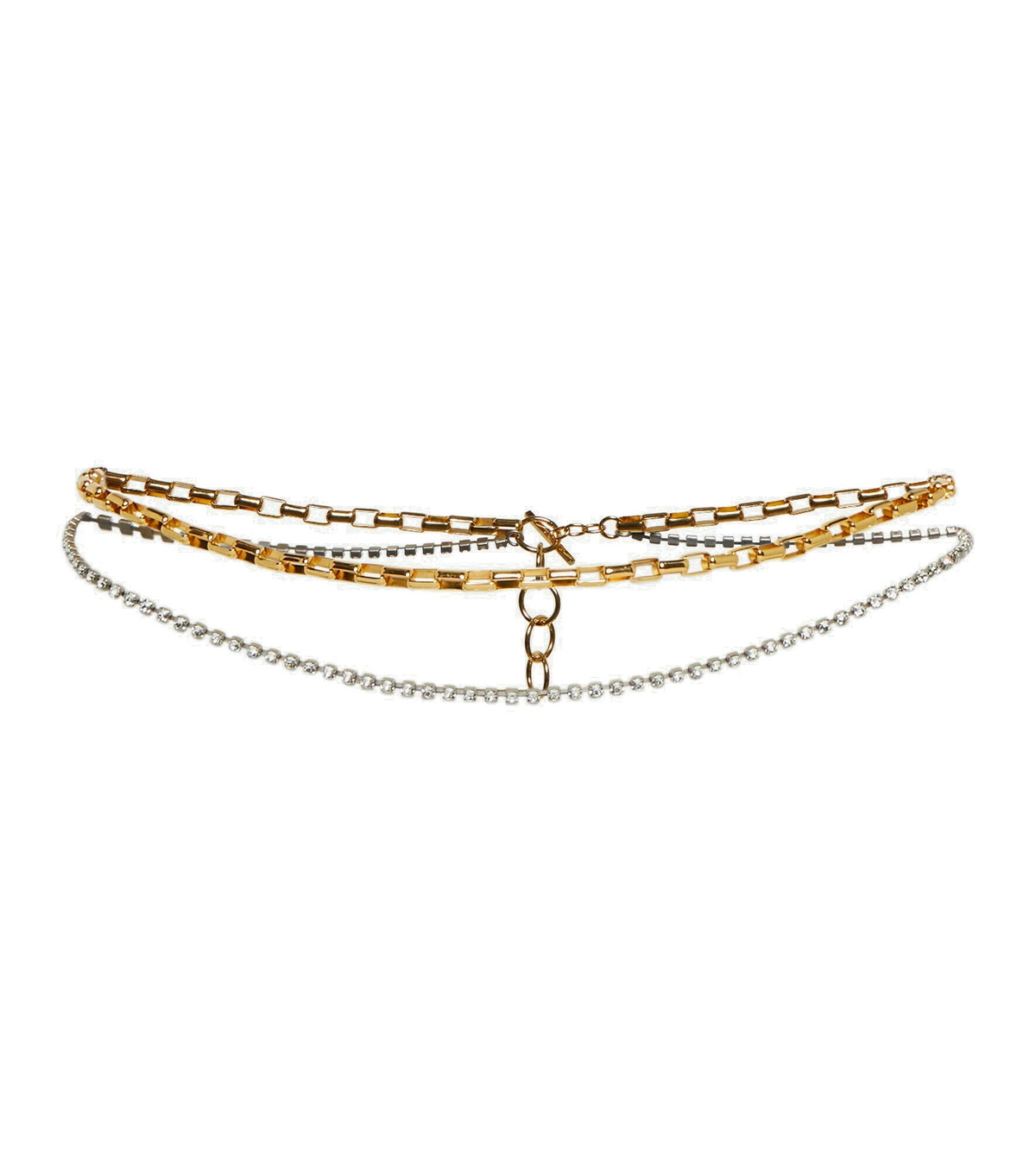 Saint Laurent - Embellished chain-link belt Saint Laurent
